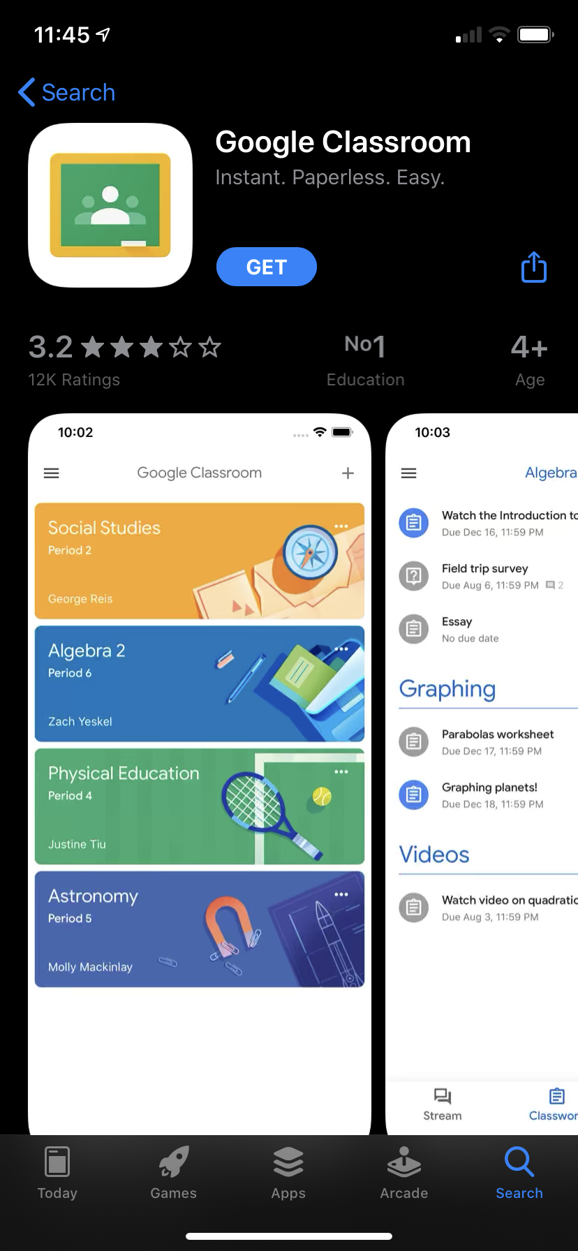 Google Classroom – Joining a class on a mobile device - Pinewood School ...