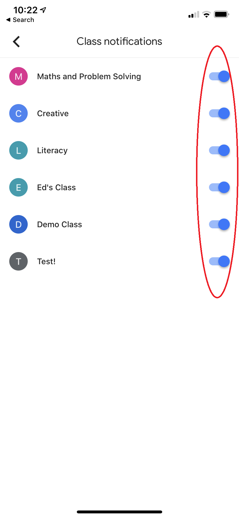 Google Classroom – Modifying your Notification preferences on a mobile ...